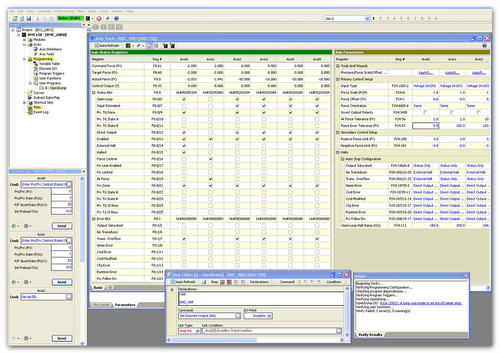Setting Discrete Output - RMCLink - Delta Motion Discussion Forum
